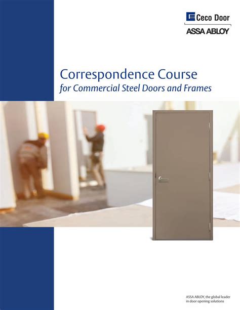 pdf correspondence course assa abloy · the multiview orthographic