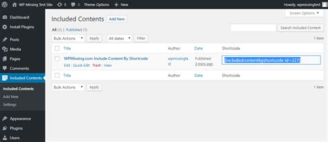 Add Any Content To Wordpress Postspages Using Shortcode Wp Missing