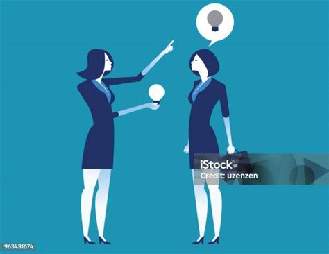 리더 줄 새로운 아이디어입니다 컨셉 비즈니스 Creativtity 벡터 일러스트입니다 기업 문화에 대한 스톡 벡터 아트 및 기타