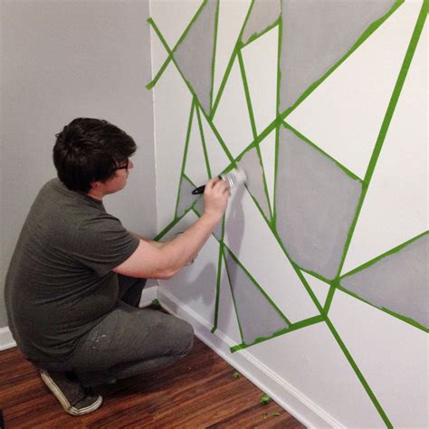 How To Create A Geometric Accent Wall At Nathaniel Thompson Blog