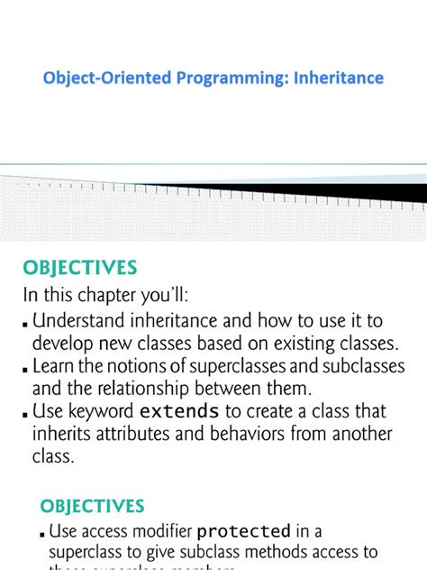 Inheritance | PDF | Inheritance (Object Oriented Programming) | Class (Computer Programming)