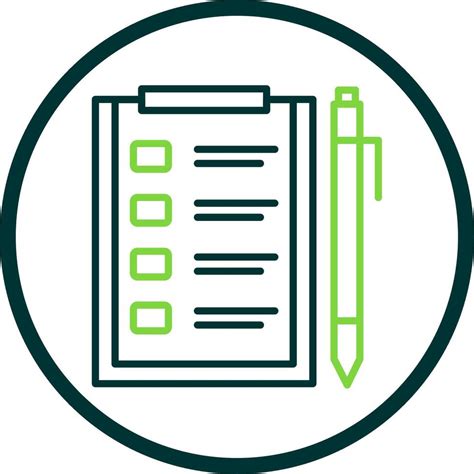 Assignment Line Circle Icon Design 43753927 Vector Art At Vecteezy