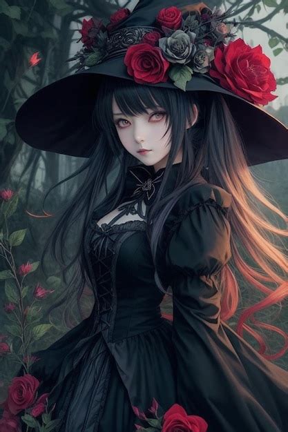 Premium Ai Image Spellbound Charms Dynamic Anime Witch Art