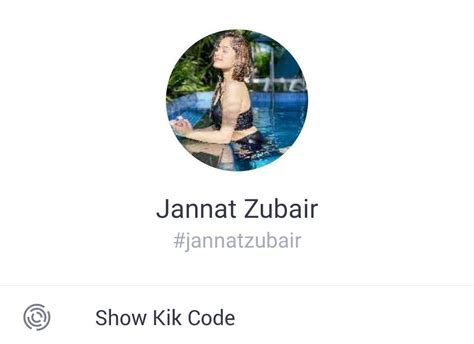 Join KIK Group On Jannat Zubair Scrolller