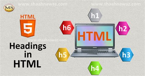 Html Heading H1 To H6 Tags In Html Html Tutorial ~ Mohammad Shahnawaz