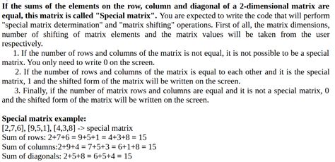 Solved If The Sums Of The Elements On The Row Column And