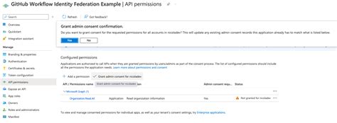 Azure AD Workload Identity Federation Actions GitHub Marketplace