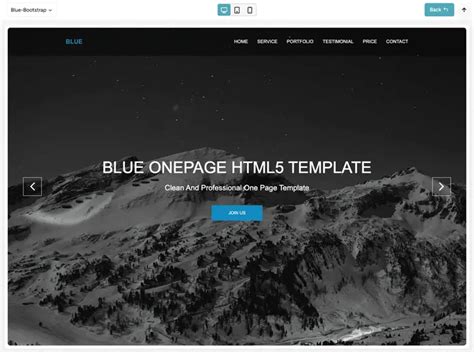 Blue Bootstrap Bootstrap Templates And Themes