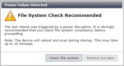Solución Error File System Check Recommended En Fortigate Nksistemas