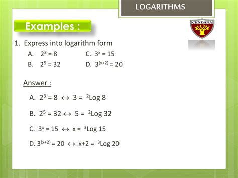 PPT LOGARITHM PowerPoint Presentation Free Download ID