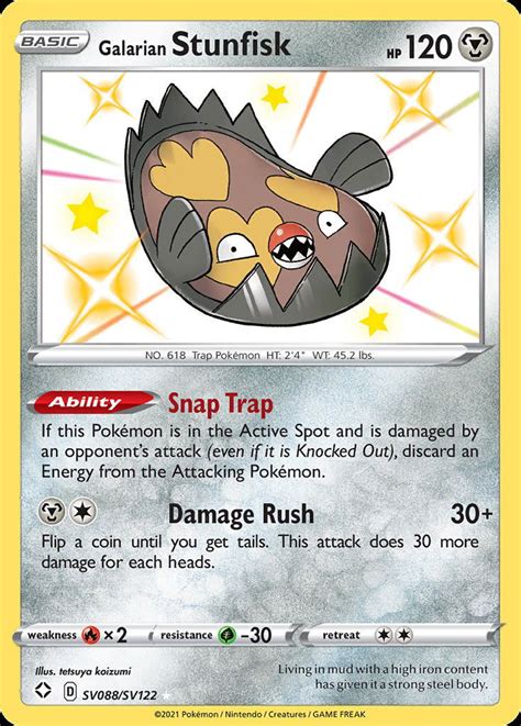 Galarian Stunfisk Shf Sv088 Pokemon Tcg Pok Cards