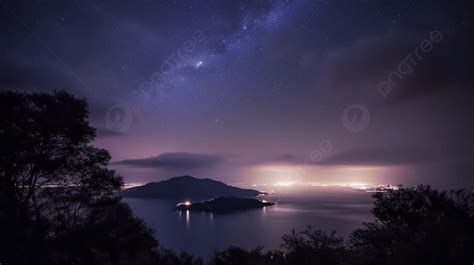 섬과 밤하늘에 우윳빛 바다 안개와 함께 세토 우치 하늘에 떠오르는 가을 별이 빛나는 하늘 오리온 고화질 사진 사진 구름 배경 일러스트 및 사진 무료 다운로드 Pngtree