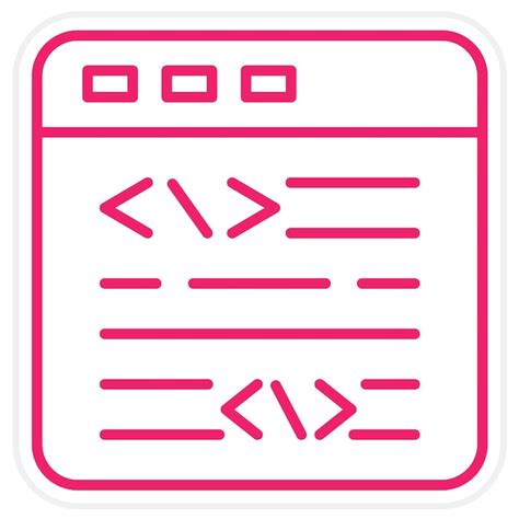 Premium Vector Vector Design Website Coding Icon Style