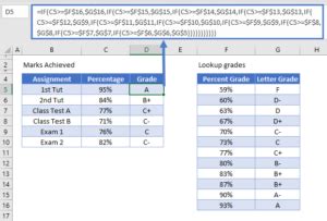 How To Grade Formulas In Excel Google Sheets Automate Excel
