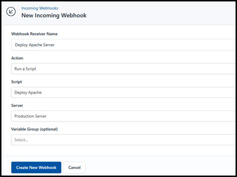 incoming webhooks — cloudray