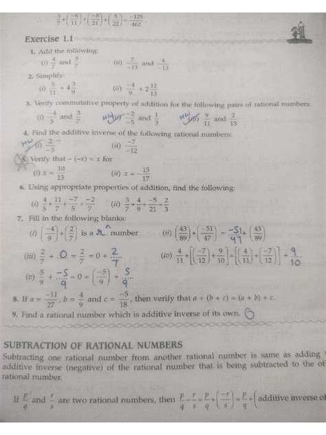 Chapter 1 Rational Number Pdf