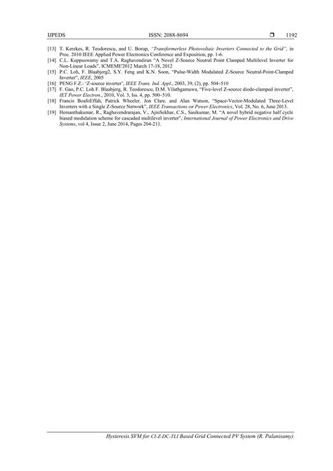 Hysteresis Svm For Coupled Inductor Z Source Diode Clamped 3 Level Inverter Based Grid Connected