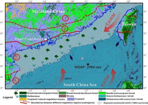 Modern Vegetation Map Vegetation Belts And Possible Patterns Of