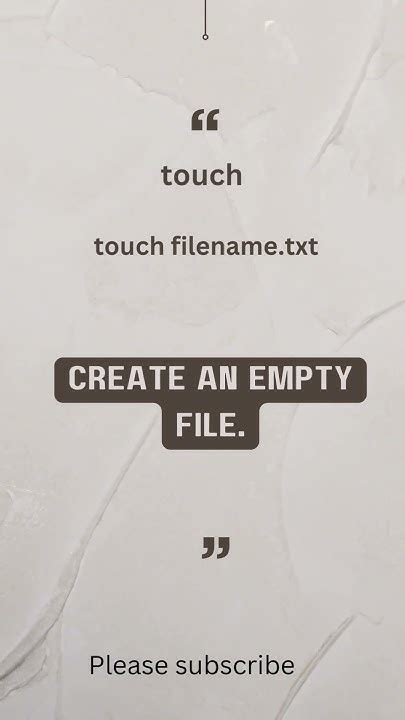 Linux Command Line Basicstouch Youtube
