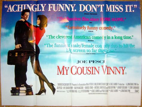 My Cousin Vinny” Quotes Version Original Quad Movie Poster Pastposters