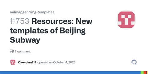 Resources New Templates Of Beijing Subway · Issue 753 · Railmapgen