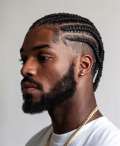 22 Braids Hairstyles For Black Men 2025 With Fade Bun Cornrows