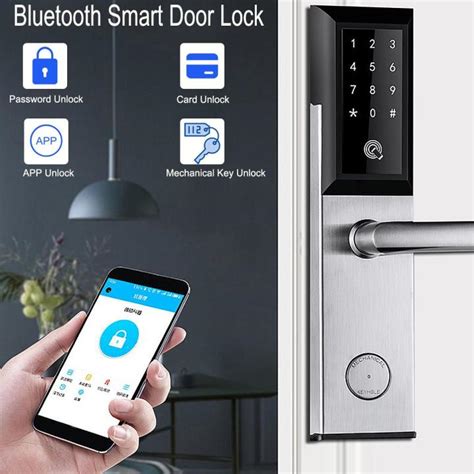 Best Silver Tools Diy Cipher Remote Smart Door Lock Cell Phone Key