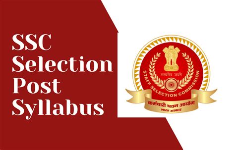 SSC Selection Post Phase 13 Syllabus 2025 And Exam Pattern