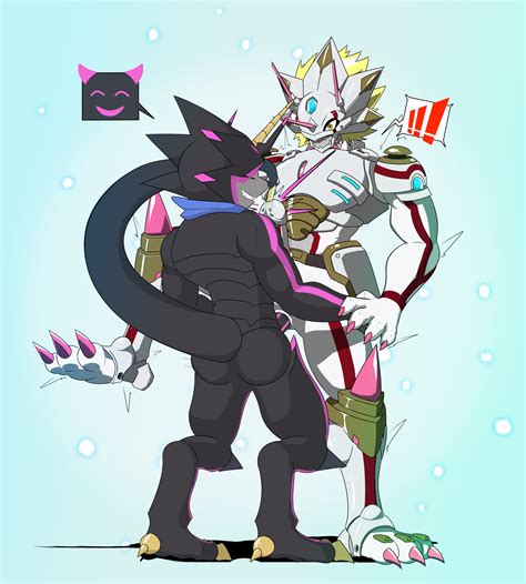 Rule 34 Absurd Res Anal Anthro Bandai Namco Black Body Blonde Hair