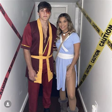 Katara And Zuko Costume Cute Couple Halloween Costumes Halloween