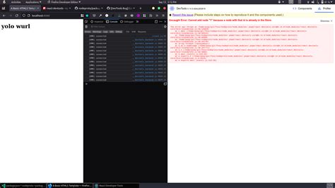 Devtools Bug Cannot Add Node 476 Because A Node With That Id Is Already In The Store