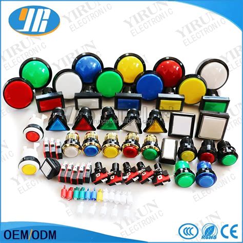 Led Lighted Silver Plated Push Button With Microswith Buy Push Buttons With Indicator Light 5v