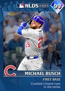 Michael Busch Mlb The Show 25 99 2025 Postseason Stats And Price