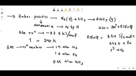 SOLVED The Haber Process For The Production Of Ammonia Is The Main Industrial Process Of