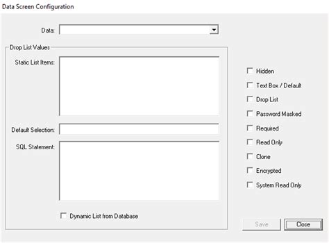 field status types and definition vision database systems