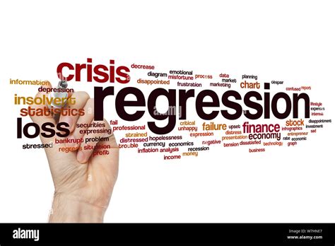 Regression Word Cloud Concept Stock Photo Alamy