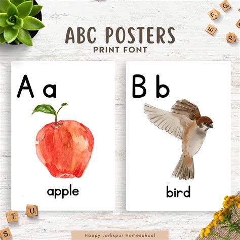 Alphabet Posters Abc Posters Classroom Alphabet Poster Printable