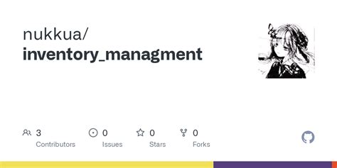 Github Nukkuainventorymanagment