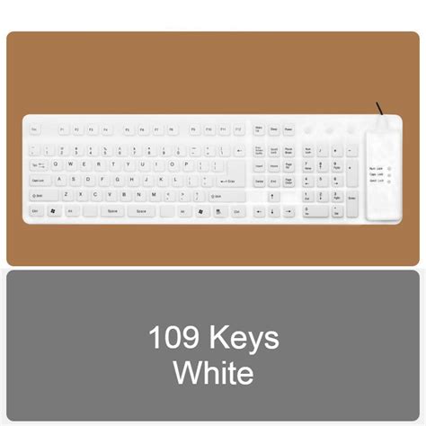 Roll Up Silicone Flexible Keyboard With Usb Wired Waterproof Coating Gizmodern