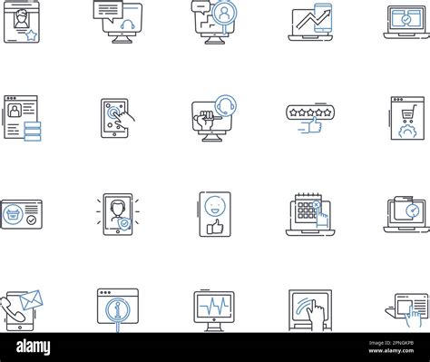 Smart Cities Line Icons Collection Sustainability Efficiency Connectivity Innovation
