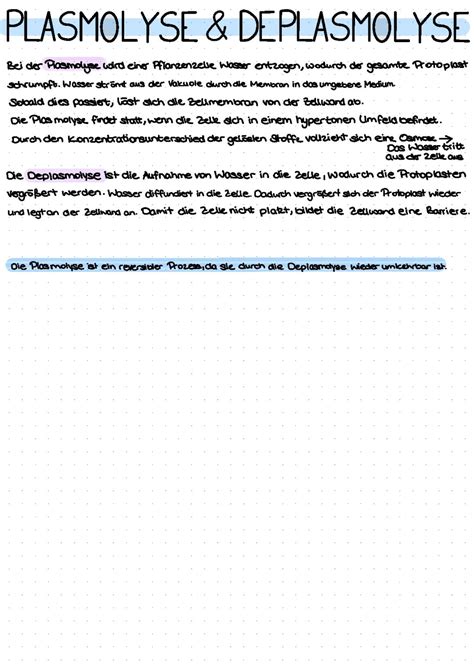 Plasmolyse And Deplasmolyse Einfach Erklärt Beispiele Zeichnungen