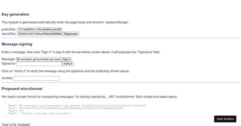 Digital Signature Demo Codesandbox