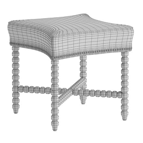 Gabby Murphy Footstool 3d Model For Vray