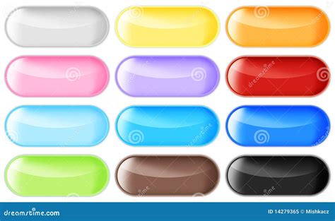 Blank Web Buttons Stock Illustration Illustration Of Colour 14279365