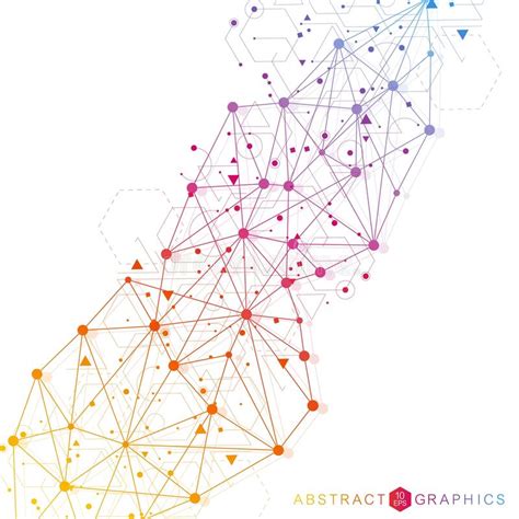 Science Network Pattern Connecting Lines And Dots Global Network