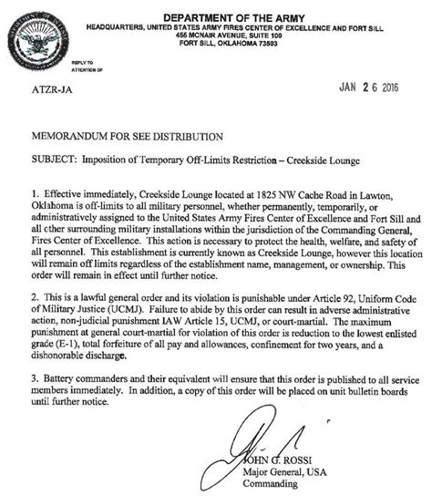 Pin By Fortsillacs On New To The Area Memorandum Fort Sill Center