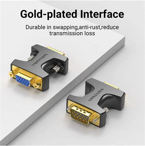 Vention VGA Male To Female Adapter 1080P FHD Gold Plated Interface Universal Compatibility