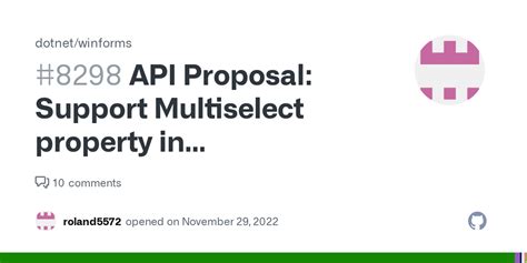 Api Proposal Support Multiselect Property In Folderbrowserdialog Class