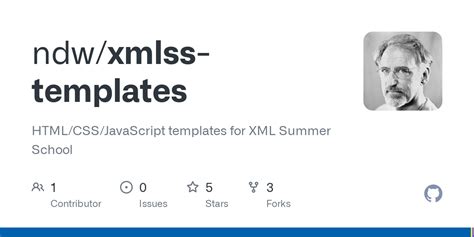 GitHub Ndw Xmlss Templates HTML CSS JavaScript Templates For XML