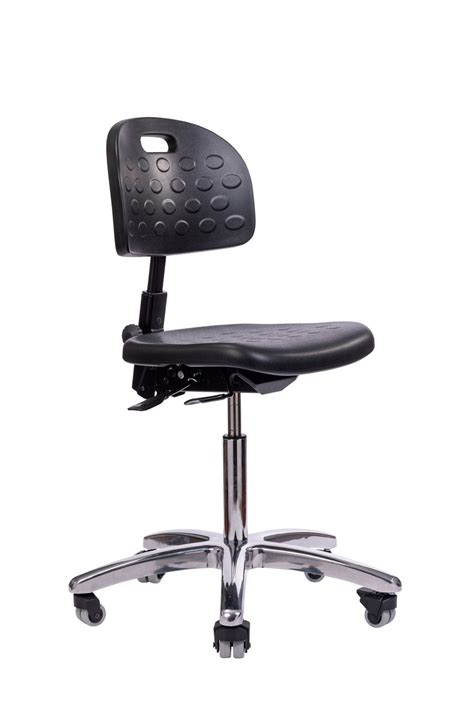 Polyurethane Stool Aluminum Base With Back Medex Supply